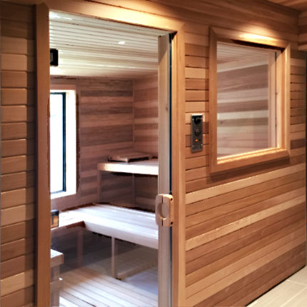 Outstanding 1 Person Indoor Sauna Kit / Freestanding Pre-Fab Modular ...