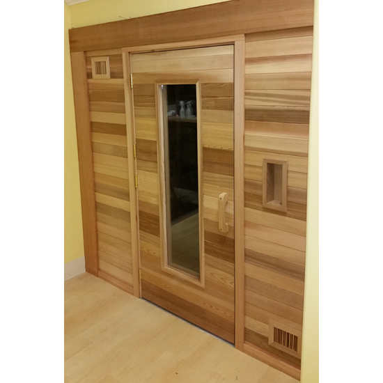 7x7 Indoor Sauna Kit | ADA Compliant | Cedarbrook Sauna + Steam