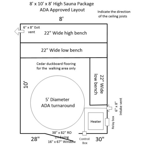 DIY 8x10 Cedar Sauna Materials Package | Cedarbrook Sauna + Steam