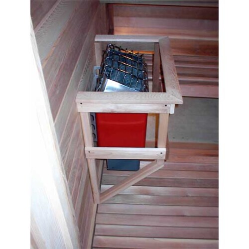 Cedar Sauna Heater Guard Rail (3-Sides) | Cedarbrook Sauna + Steam