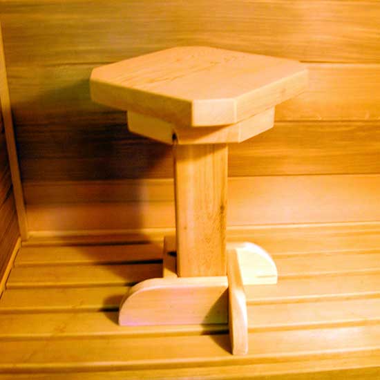 Rotating Cedar Sauna Stool | Cedarbrook Sauna + Steam