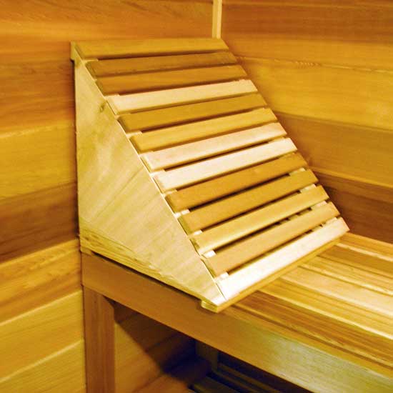 Sauna Headrest | Cedarbrook Sauna + Steam