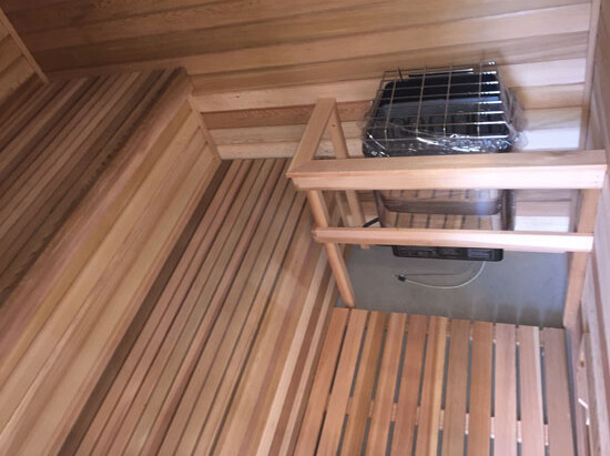 Rock Solid 7Ft Cedar Sauna Bench | Cedarbrook Sauna + Steam