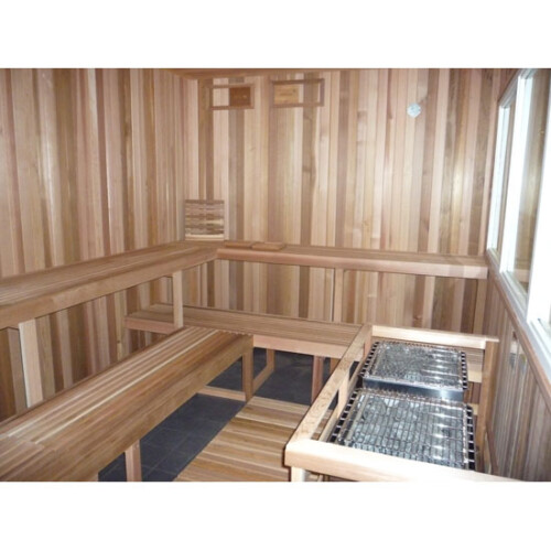 Rock Solid 7Ft Cedar Sauna Bench | Cedarbrook Sauna + Steam