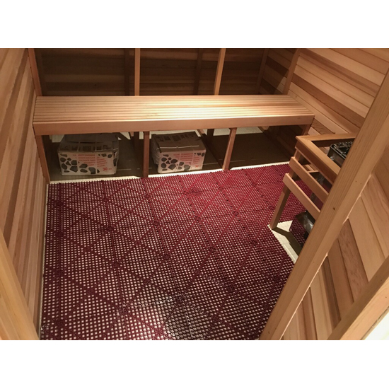 Dri-Dek Sauna Rubber Flooring Square | Cedarbrook Sauna + Steam