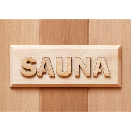 Wooden Sauna Entry Sign | Cedarbrook Sauna + Steam