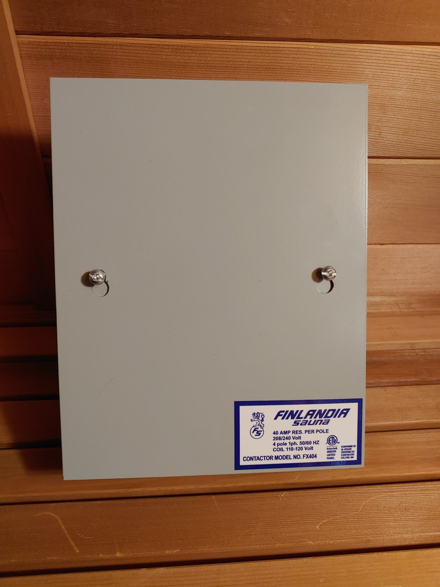 Finlandia FX303 Relay Contactor Box | Cedarbrook Sauna + Steam