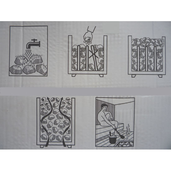 Sauna Rocks 33# Box Authentic Finnish Vulcanite | Cedarbrook Sauna + Steam