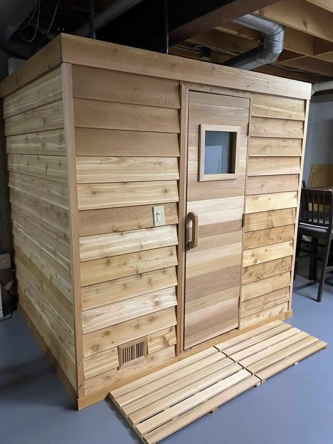 Custom 4x4 Outdoor Home Sauna Kit / Freestanding Pre-Fab Modular ...