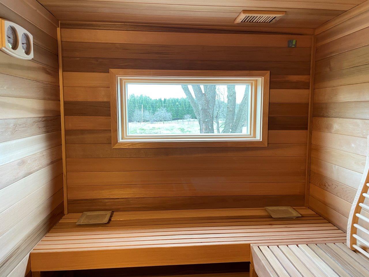 Ready To Install 12x36 Framed Sauna Window | Cedarbrook Sauna + Steam