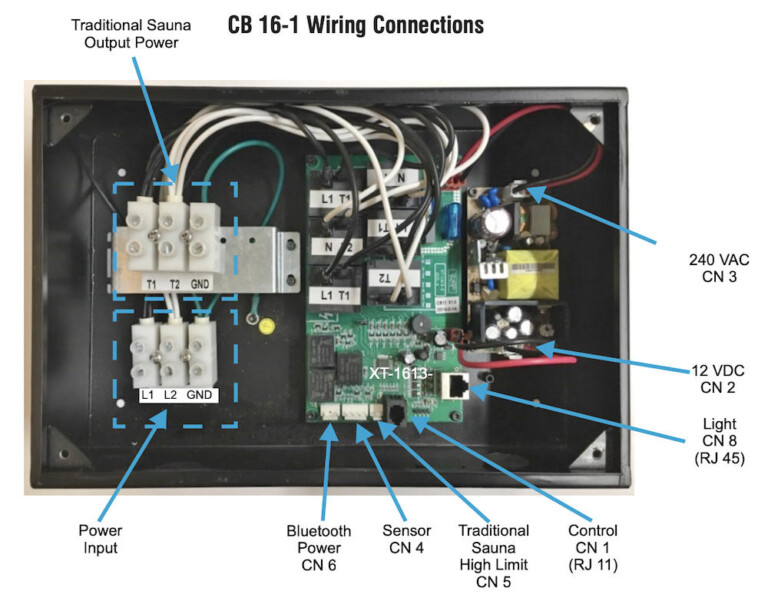 Contactor Box / CB16 Phase 1 | Cedarbrook Sauna + Steam