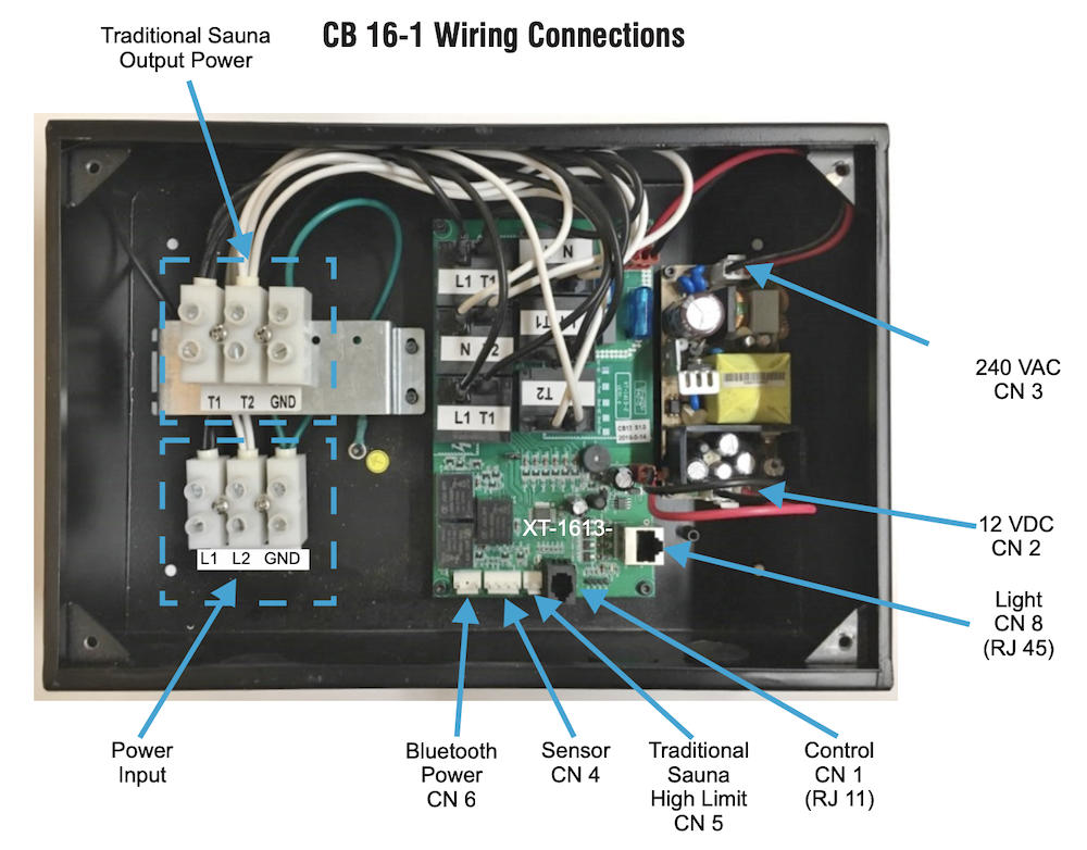 Contactor Box / CB16 Phase 1 | Cedarbrook Sauna + Steam