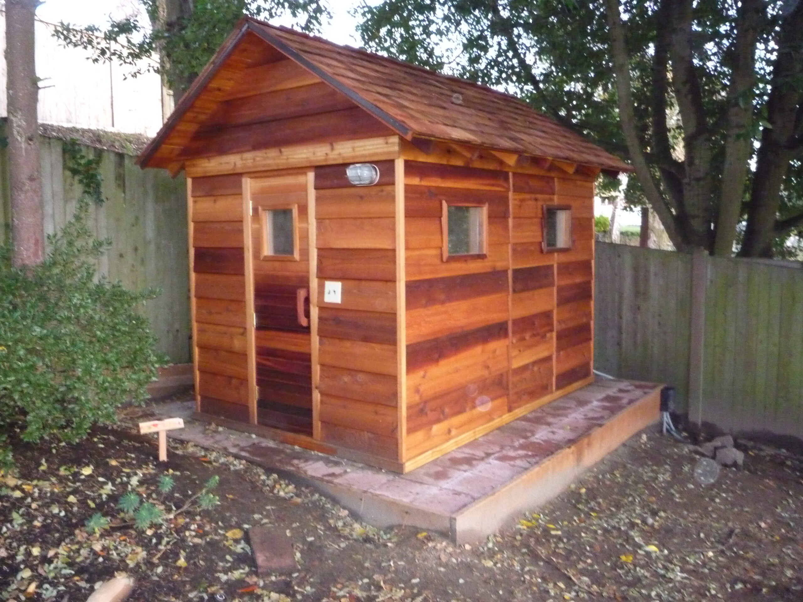4x4 Sauna Changing Room | Freestanding Modular | Cedarbrook Sauna + Steam