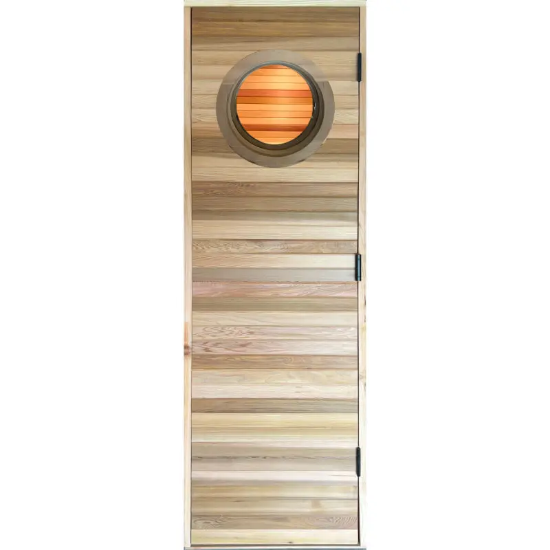 Marine Sauna Door / 24x76 RO + 13" Portal Window | Cedarbrook Sauna + Steam