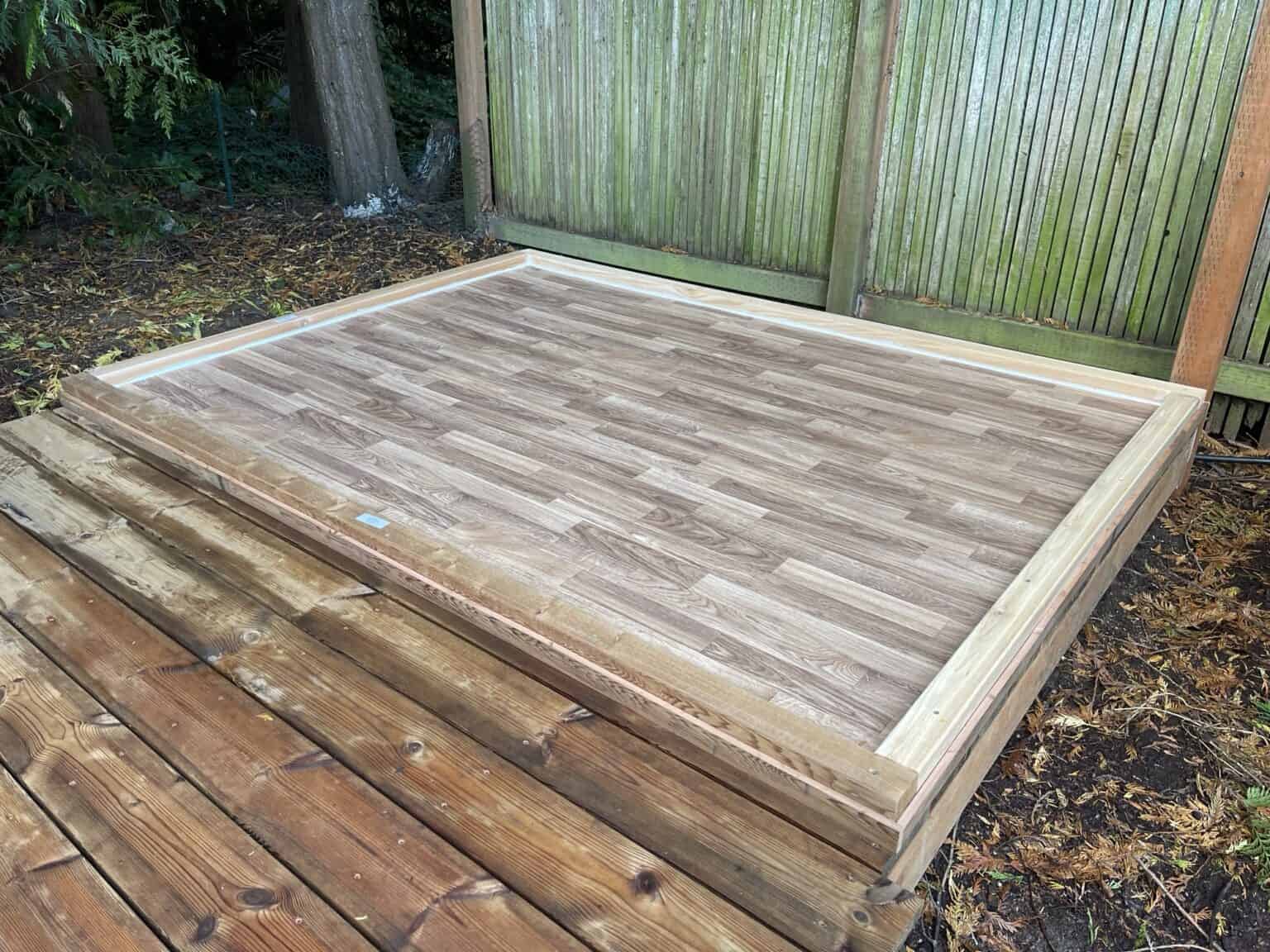 Exterior/Interior Modular Sauna Room Tray Base | Cedarbrook Sauna + Steam