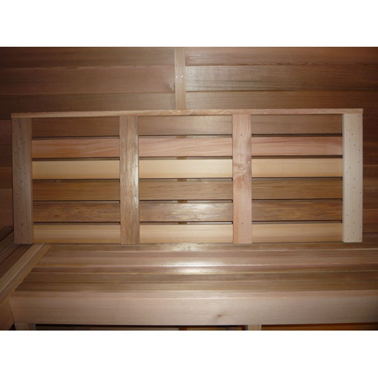 7' Sauna Back Rest Bench Kit | Prevent Sweat Stains | Cedarbrook Sauna ...