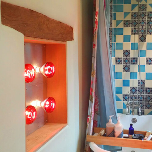 Infrared Sauna Light Triangular Box | Cedarbrook Sauna + Steam