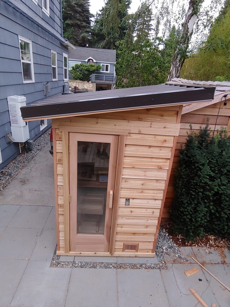 Custom 3x4 Outdoor Sauna Kit / Freestanding Pre-Fab Modular ...
